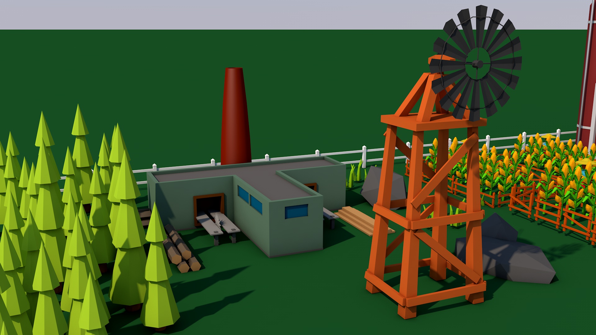 Low Poly Farm by Gergedan | 3DOcean